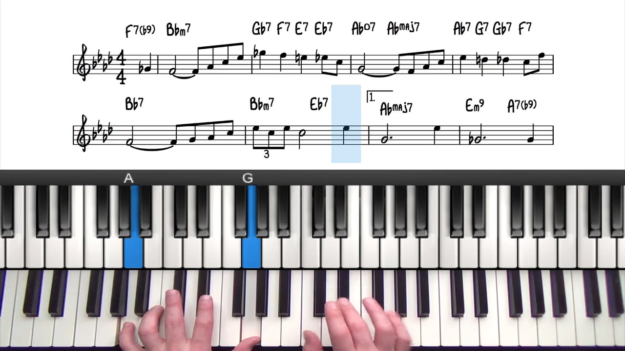 Jazz Piano Passing Chords | PianoGroove.com